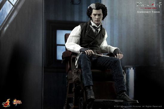 Hot Toys Movie Masterpiece Sweeney Todd Demon Barber of Fleet Street ...