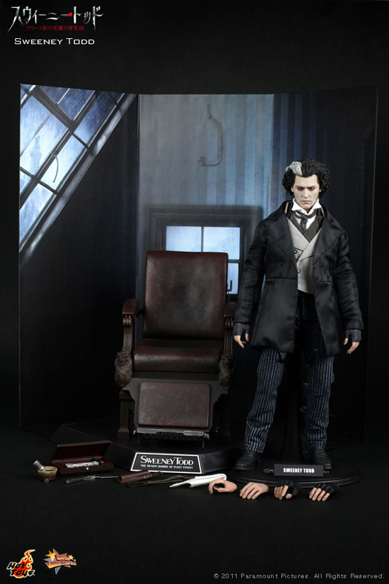 Hot Toys Movie Masterpiece Sweeney Todd Demon Barber of Fleet Street ...