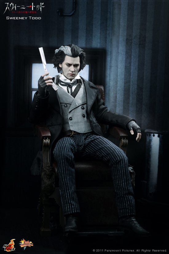 Hot Toys Movie Masterpiece Sweeney Todd Demon Barber of Fleet Street ...